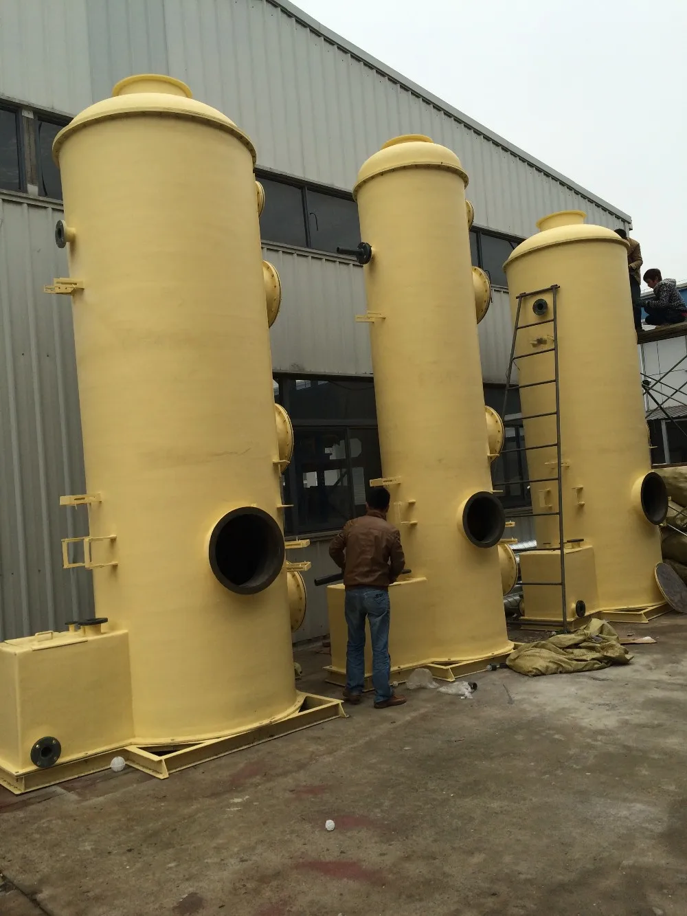Fiberglass GRP Absorption Tower for Industrial Fume Purification