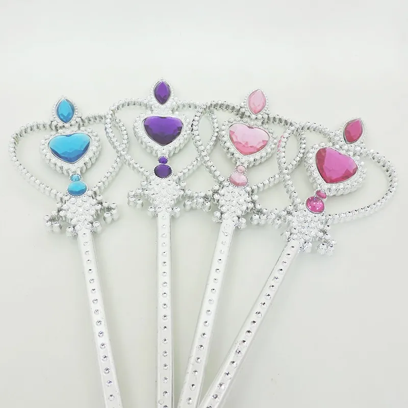 Colorful Heart Diamond Elsa Magic Wand Princess Frozen Wand Lp1006 ...