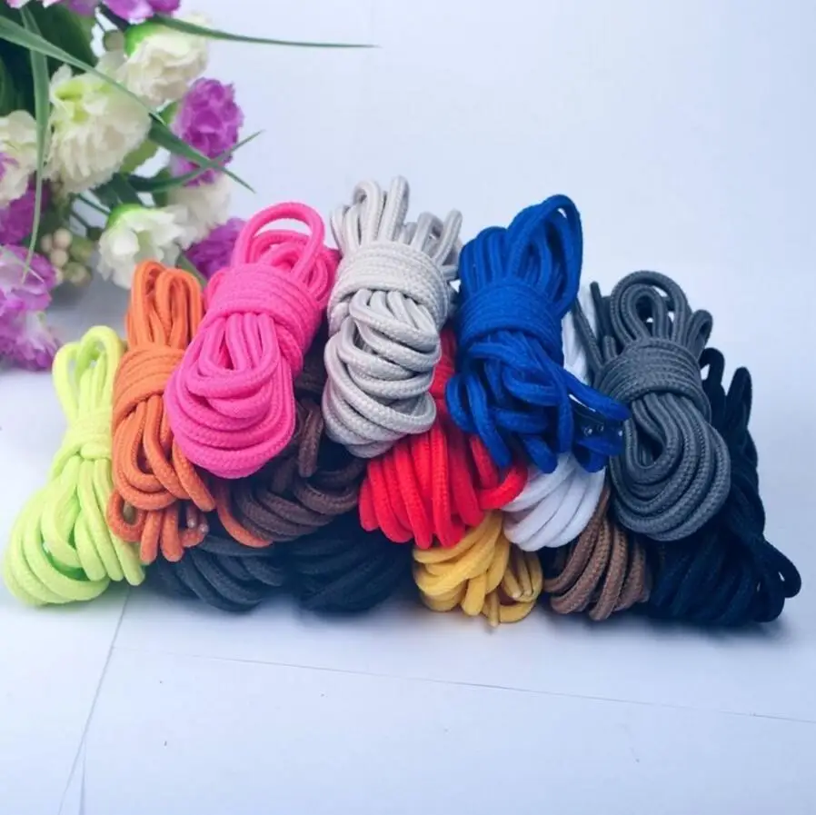 Round Shoelace Shoe Lace For Athletic Sport Hiking Work Boots Sneaker ...