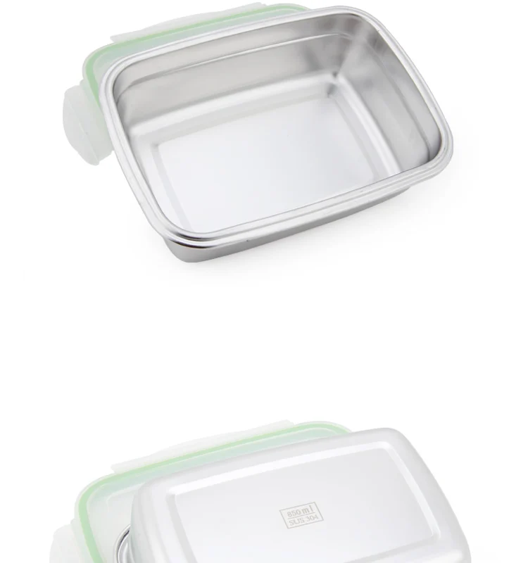 Leakproof Stainless Steel Rectangular Food Storage Container With Lid ...