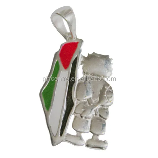 Key Shape Gold Handala Hanzala Palestine Flag Al-aqsa Keyring - Buy ...