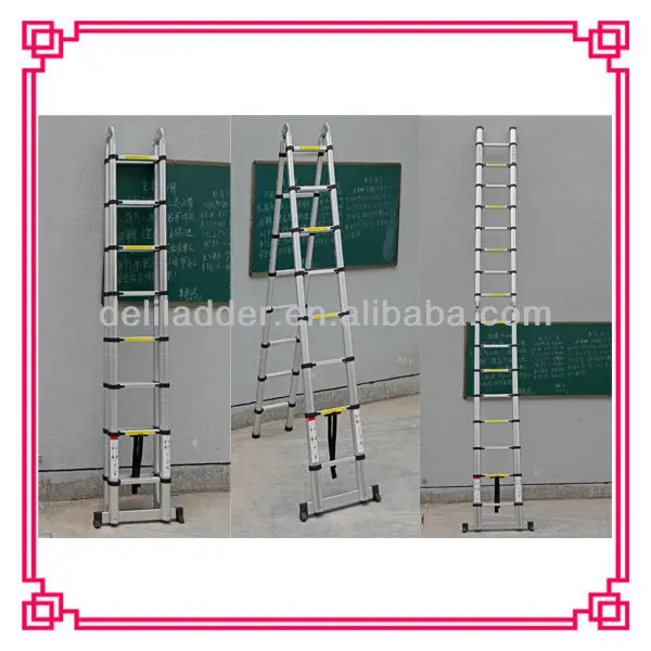 5.0m Aluminium Monkey Ladder With Hinges En131 Ce - Buy Monkey Ladder ...