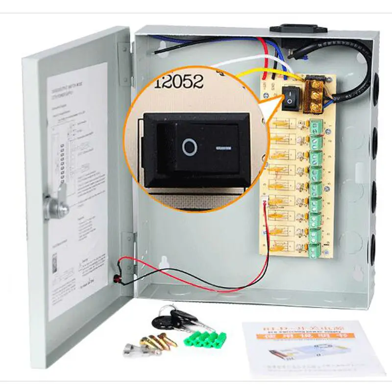 12v Dc Power Distribution 9-way Pcb Board Terminal Block For Switching ...