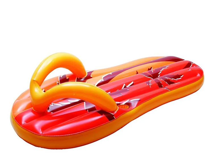 Heavy-duty Vinyl Tropical Flip Flop Inflatable Thong Swimming Pool ...