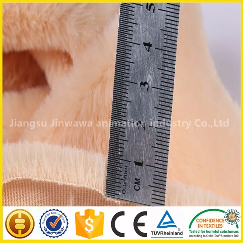 100% Polyester Toy Fabric 255gsm,Pv Plush Stuffed Knitted Fabric For ...