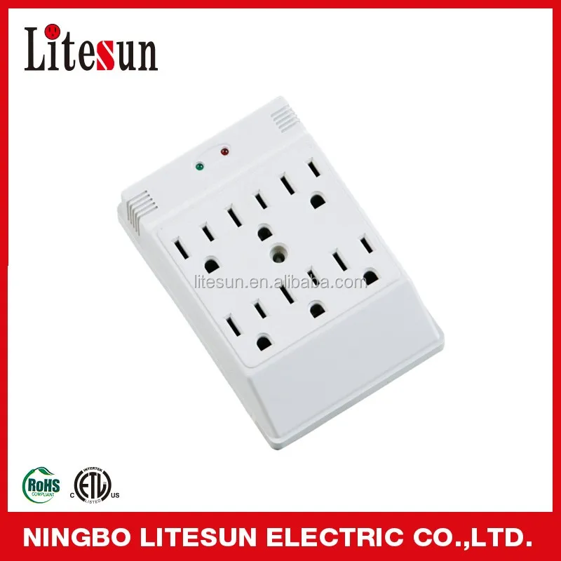 Ul Etl Litesun 6outlets Surge Protected Current Tap With Indicators ...