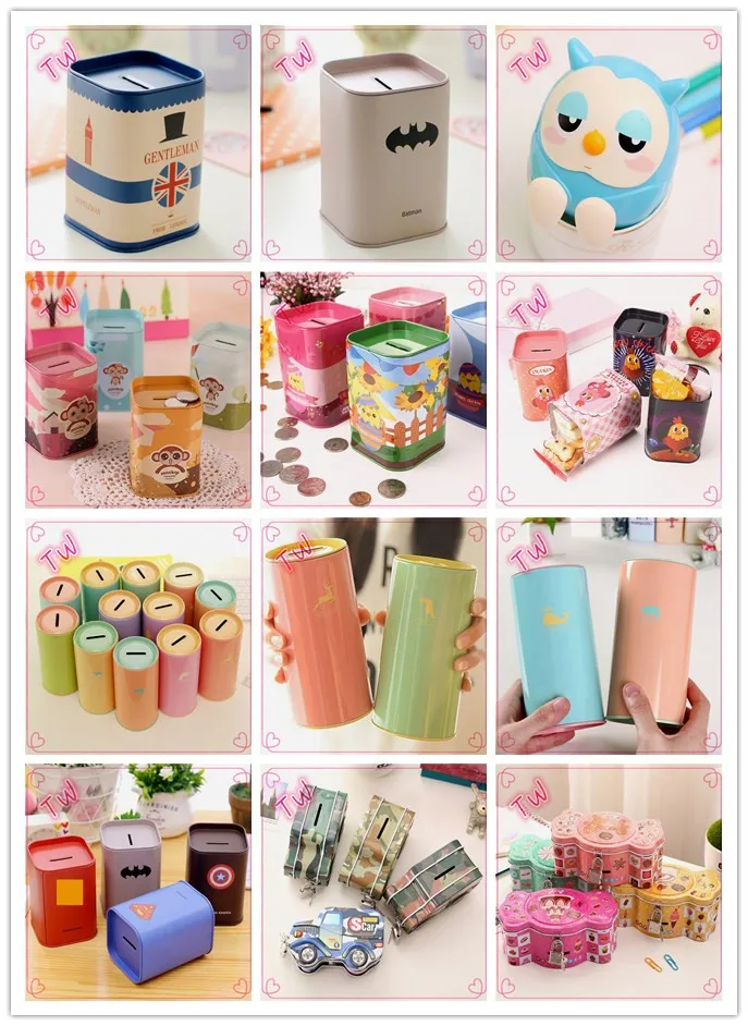 Uk Gift Money Boxes Wholesale Cartoon Design Rectangle Shaped Iron ...
