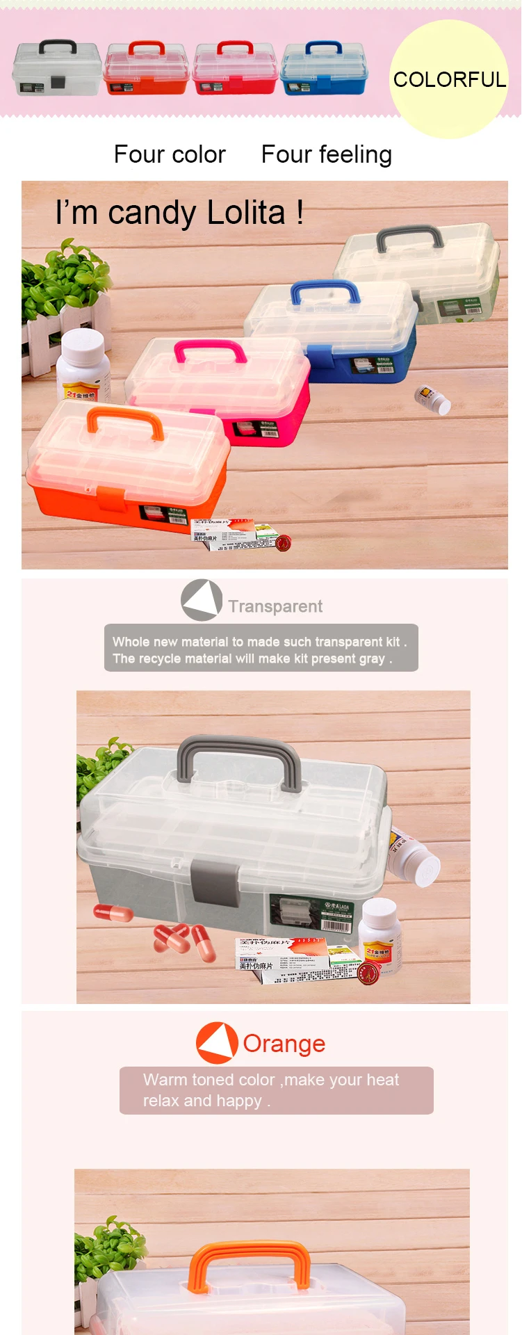 Plastic Laptop Tool Kit 3 Layers Home Use Hardware Tool Box - Buy Trade ...