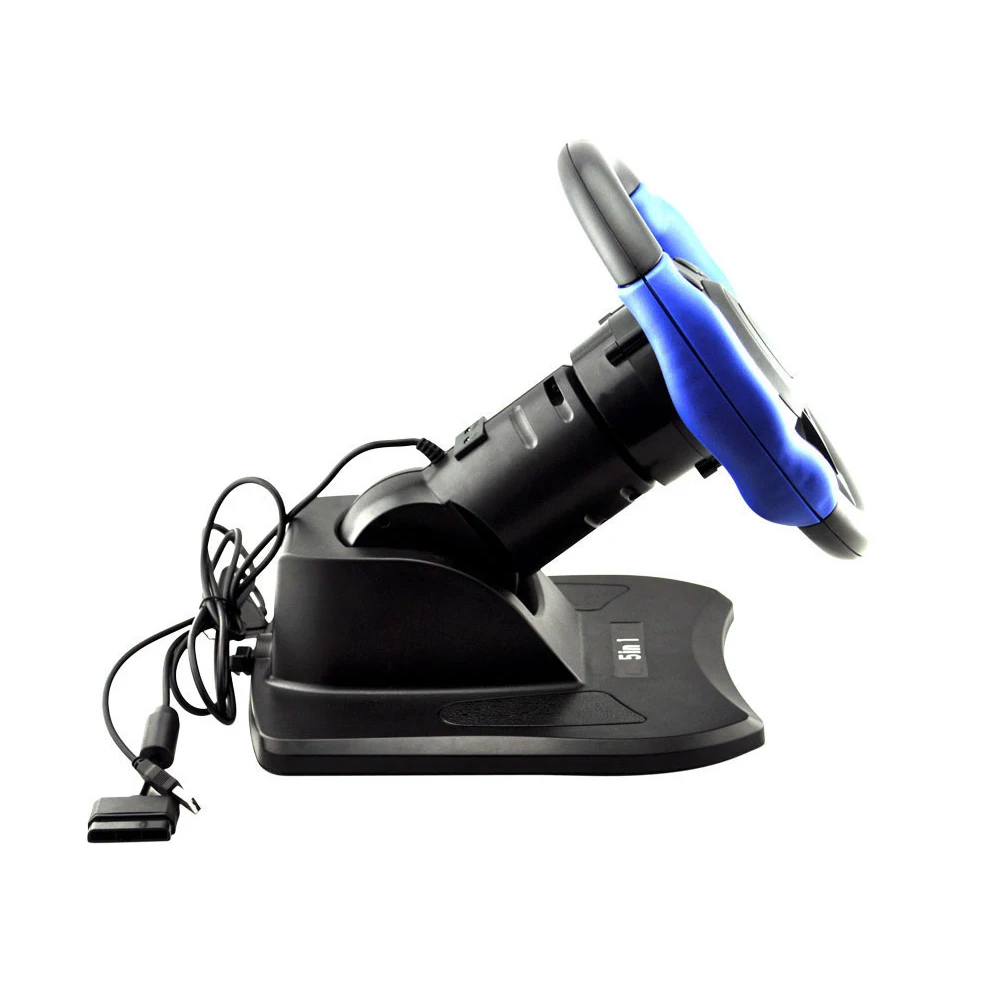 Hot Sale 5 In 1 Wired Usb Racing Steering Wheel For Pc Steering Wheel ...