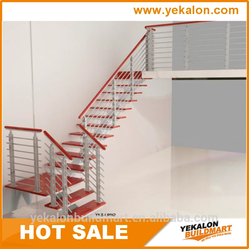 Professional Design Metal Straight Steel Staircase Color Customization ...