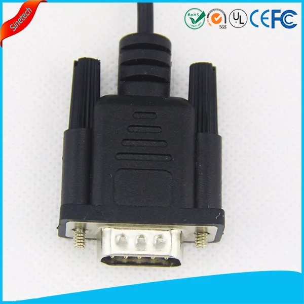 Black 6pin Rs232 Db9 Serial To Rj11 Adapter Cable For Scanner - Buy ...