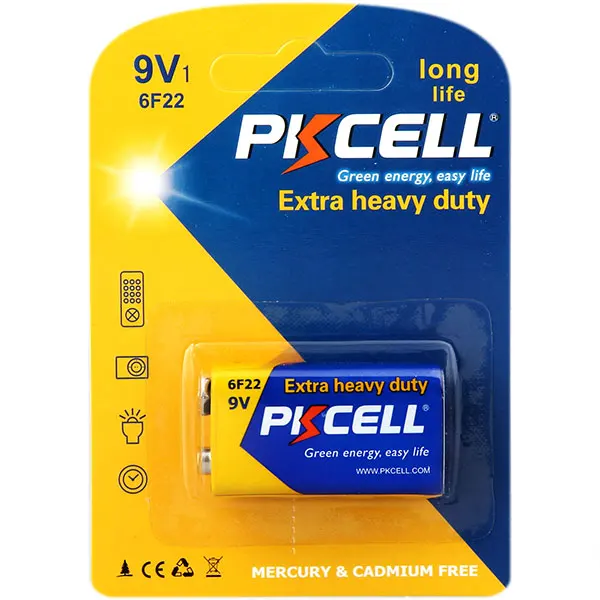 Power Plus 6F22 9V Battery - Super Heavy Duty Performance