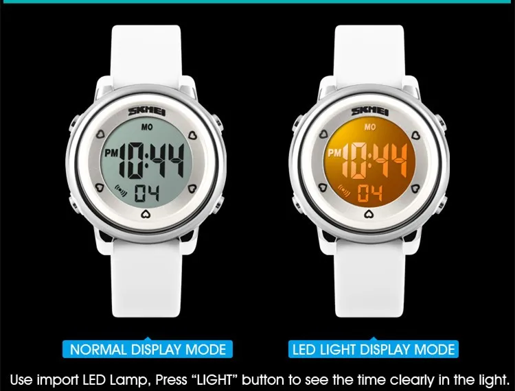 Skmei Watch Children Seven Color El Backlight Sports Watch Kid Skmei ...