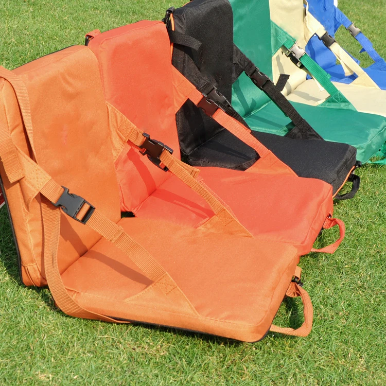 Portable Folding Stadium Chair Backpack Stadium Seat Cushion With Bag ...