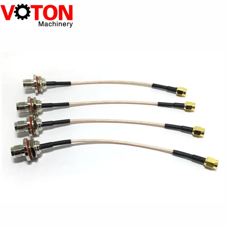 Rf Jumper Cable With Tnc Female Bulkhead To Rpsma Male Straight Crimp ...