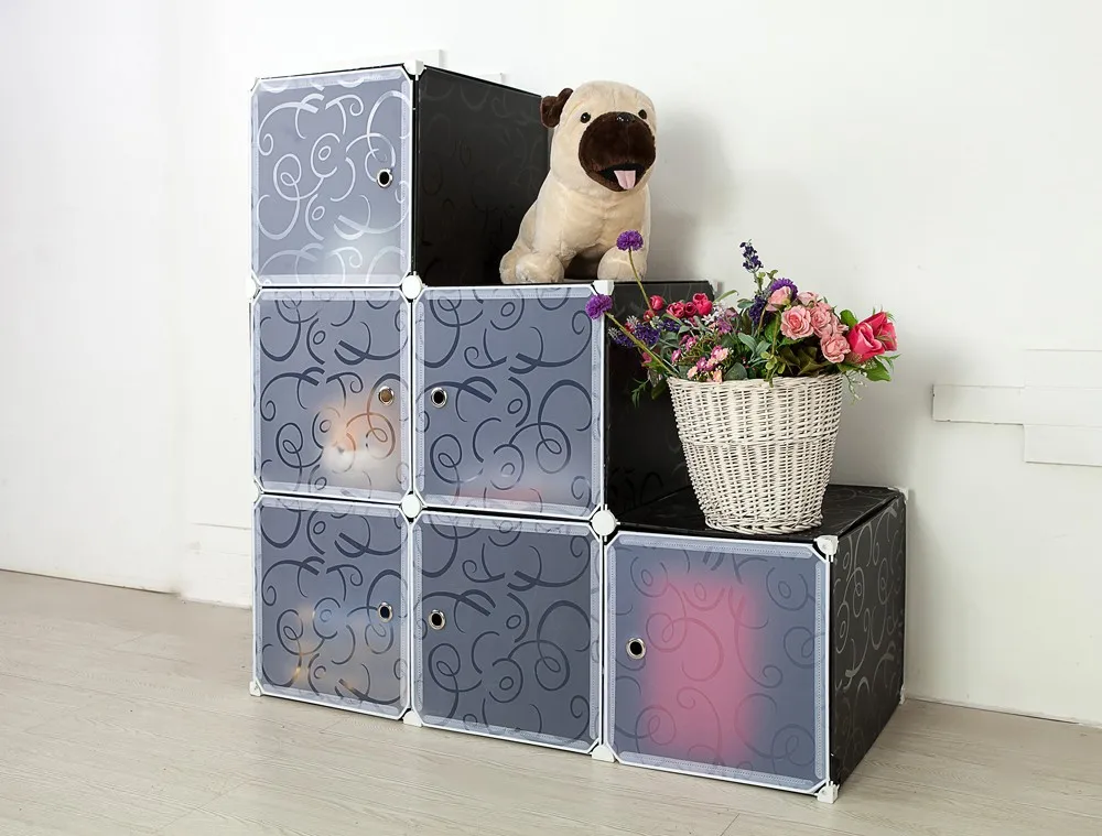 12 Cube Organizer Bookcase Plastic Stackable Storage Cubes Tm-608 - Buy ...