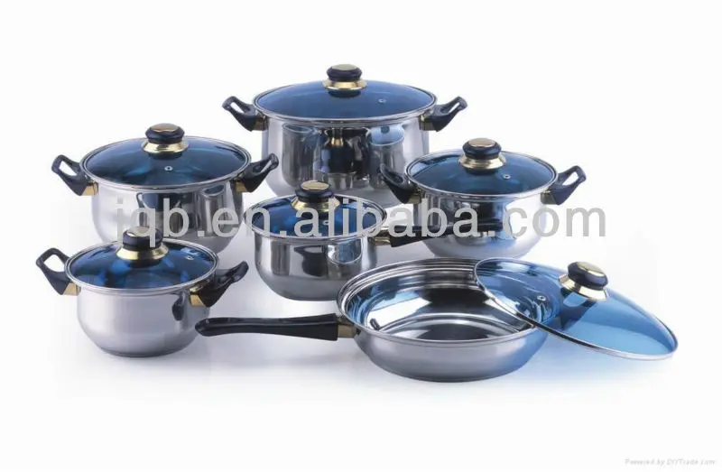 Happy Baron 12 Pcs Stainless Steel Cookware Set Capsule Bottom - Buy ...