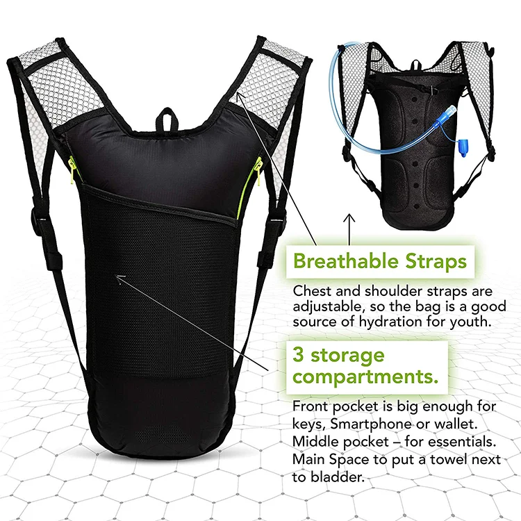 Ultralight Waterproof Rail Running Backpack Hydration Pack Hiking ...