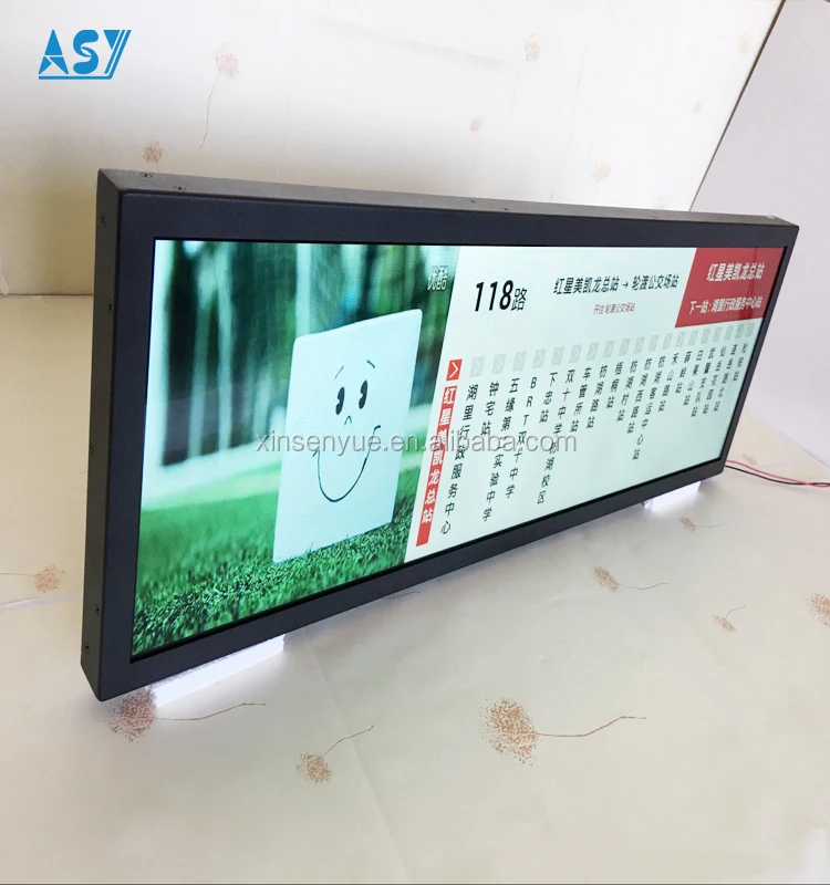 Ultra Wide Stretched Lcd Panels Bar Type Tft Display For Vehicle - Buy ...