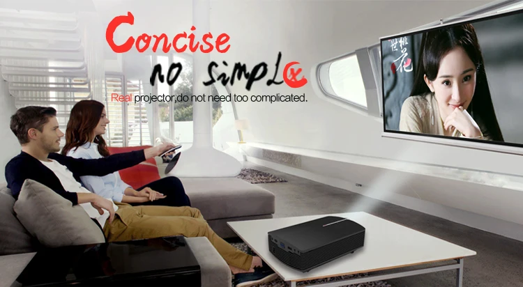 Chinese home made video projector Ultra short throw Dlp Projector 5000 ...