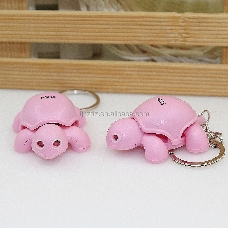Animal Led Light Keychain Turtle Keychain With Led And Sound Tourtoise ...