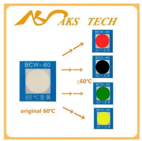 Self Adhesive High Temperature Sensor Thermochromic Stickers