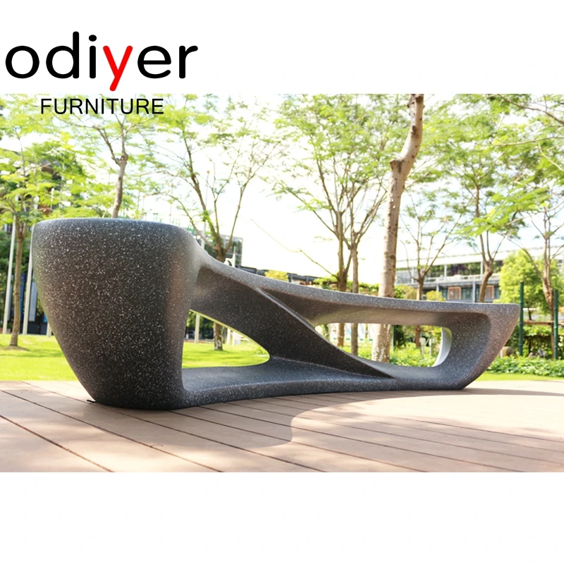 2018 Hot Sale Fiberglass Modern Bench for Indoor & Outdoor