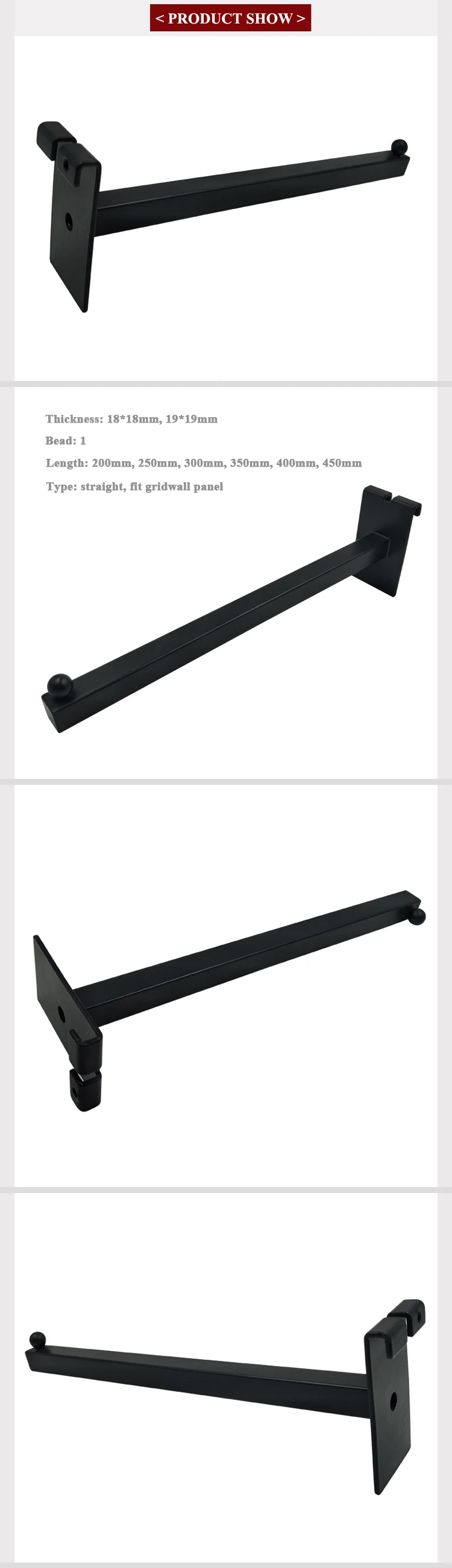 8" 10" 12" 14" 16" 18" Metal Slatgrid Panels Faceouts Display Chrome ...