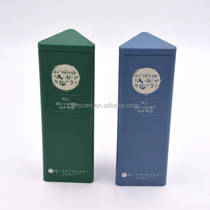 Customized Triangle Shape Tin Packaging Popular Design Custom Print Box ...