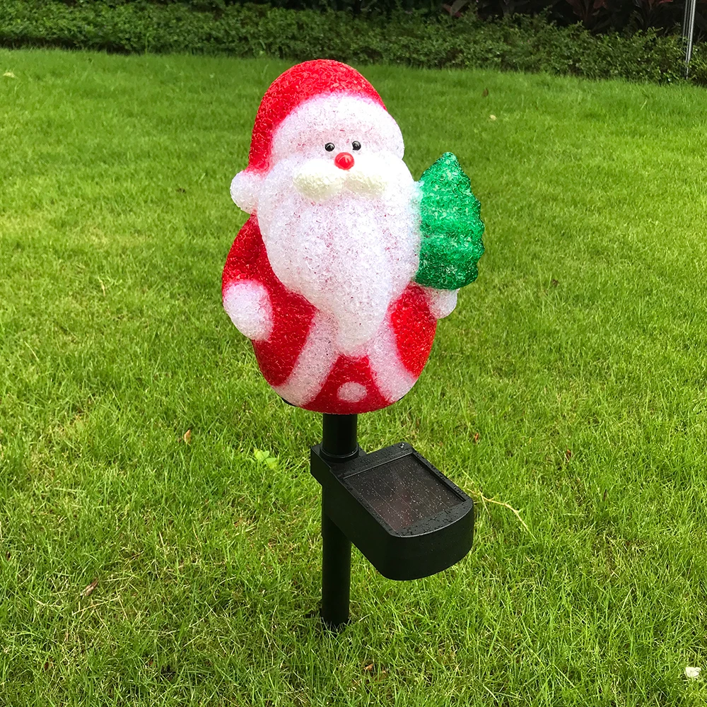 Best Christmas Gift Outdoor Small Eva 3d Solar Led Santa Claus Lights ...