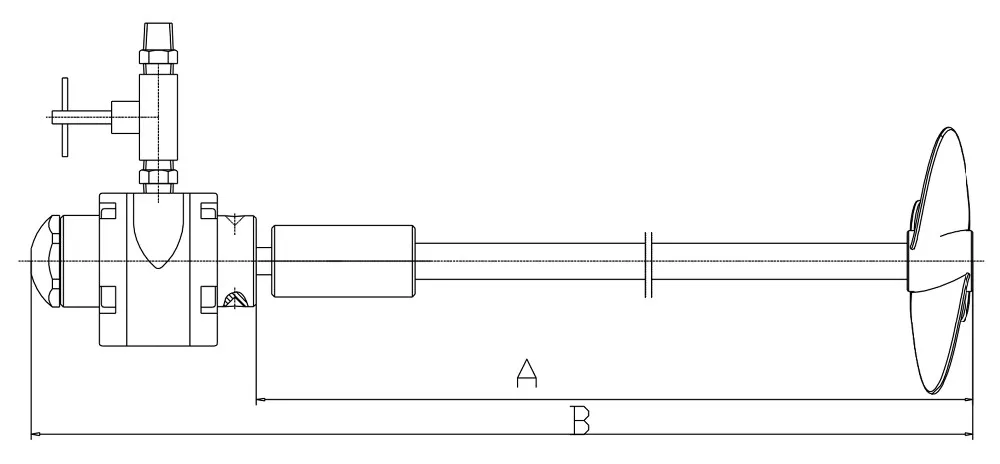 ADM131 Pneumatic Mixer Agitator - Efficient Air Mixer Motor