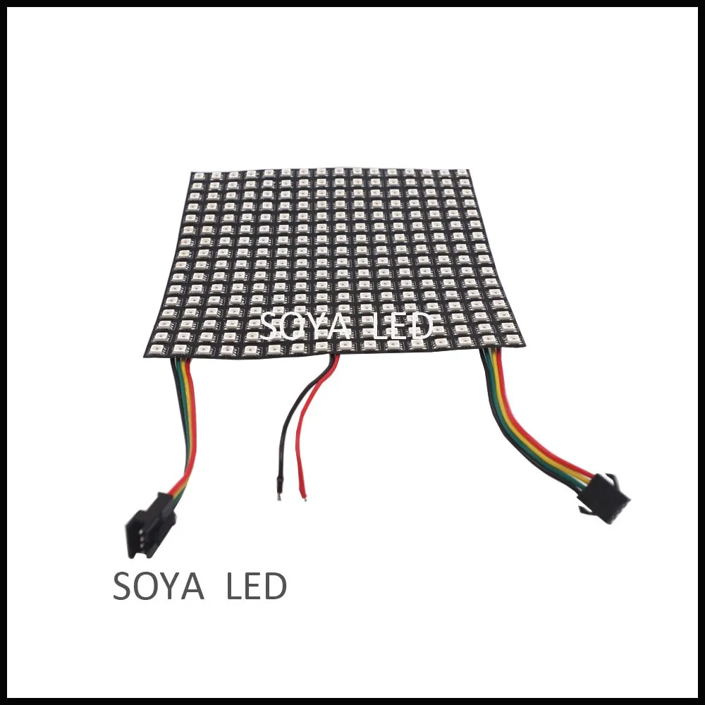 16x16 Flexible Rgb Led Pixel Matrix Panel Smd5050 Apa102 - Buy Apa102 ...