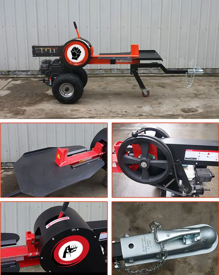 2 Way Wedge 34 Ton Kinetic Fast Speed Automatic Log Splitter For Tree ...