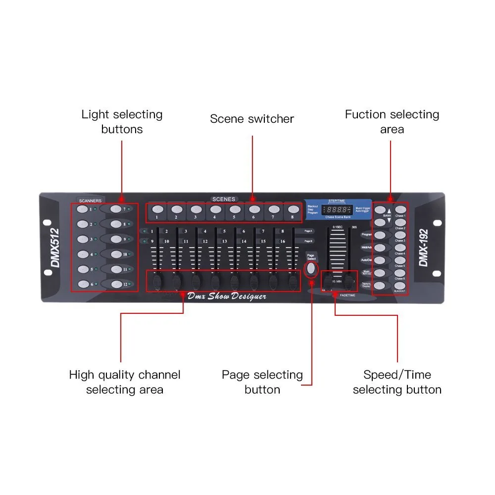 2021 Professional Stage Light Dmx 192 Lighting Consoles Dmx 512 Dj ...