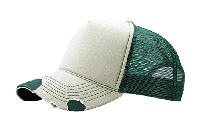 Wholesale Distressed Trucker Hat Blank Trucker Cap Mesh Back 5 Panel ...