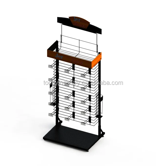 Retail Metal Black Keychains Holder / Metal Wire Jewelry Display Rack ...