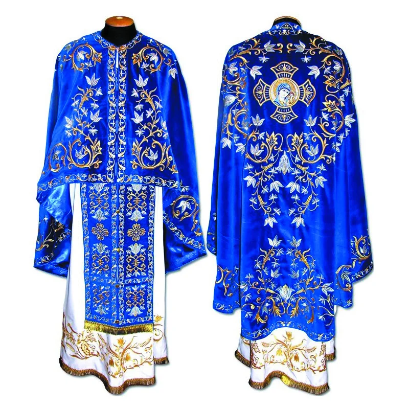 Omophor Annunciation Eastern Orthodox Black Bishop Vestment