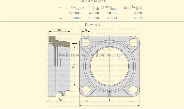 Housing Bearing F310 Pillow Block Bearing F310 Insert Bearing - Clunte ...