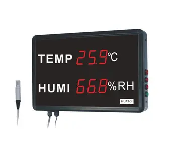 Large Led Display Digital Wall Hang Thermometer Hygrometer - Buy ...
