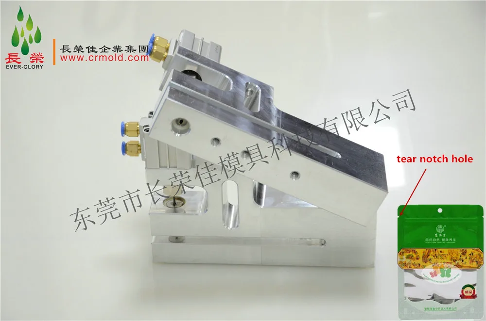 Pneumatic V-cut Tear Notch Punch For Packaging Bag - Buy Tear Notch ...
