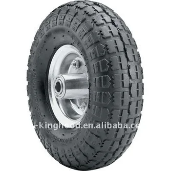 Pneumatic Wheel 10in. X 4.10/3.50-4 Cart Wheel,Wagon Wheel,Dolly Wheel ...