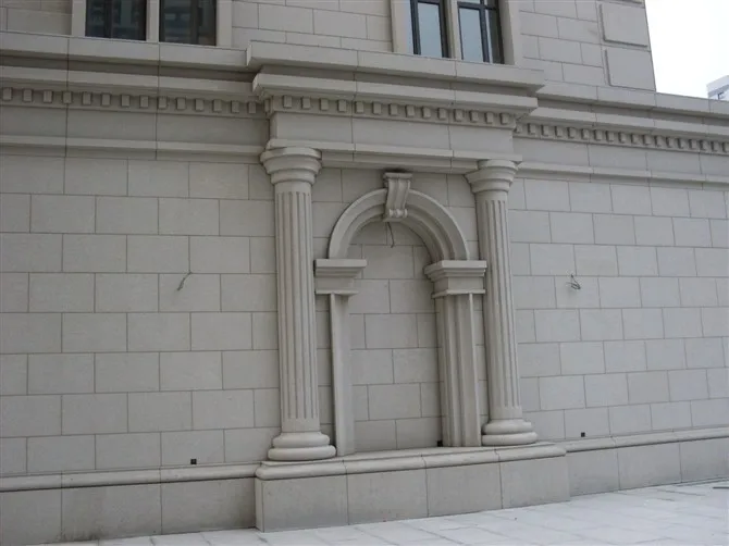 Classics Villa Exterior Wall Decoration Beige Limestone Window Surround ...