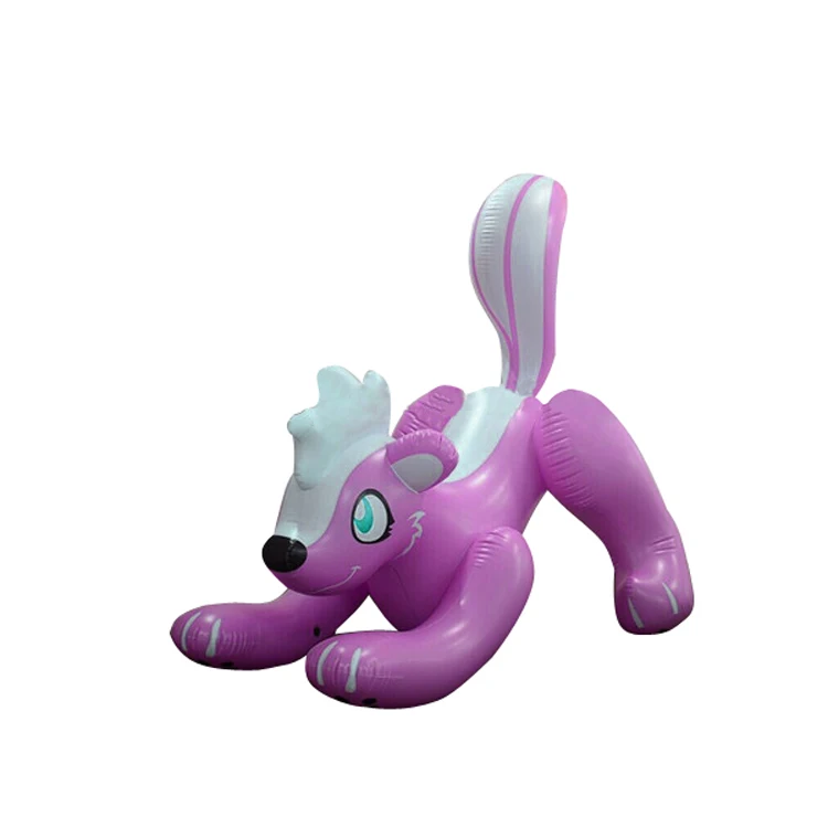 0.35mm PVC Inflatable Pink Skunk Cartoon Model for Advertising