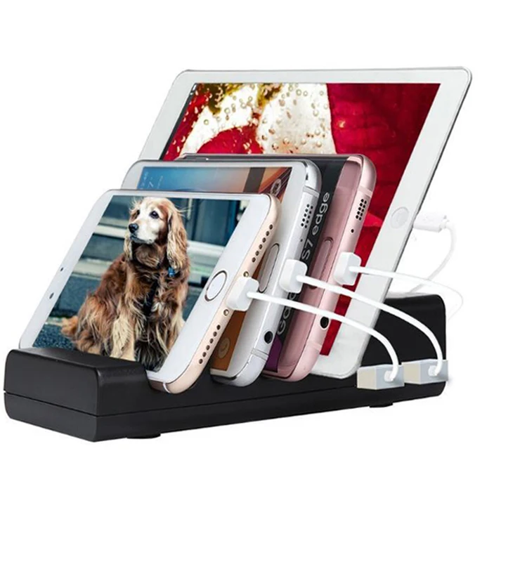 Cell Phone Charging Station 4 Port Usb Charging Station Charger Dock ...