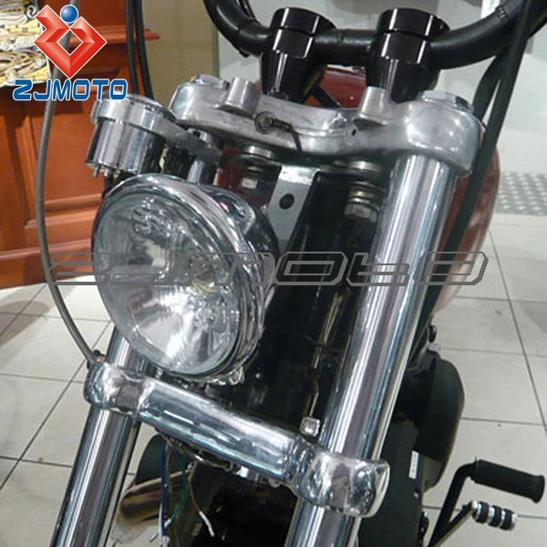 Zjmoto Black Universal Adjustable Headlight Fairing Mounting Bracket ...