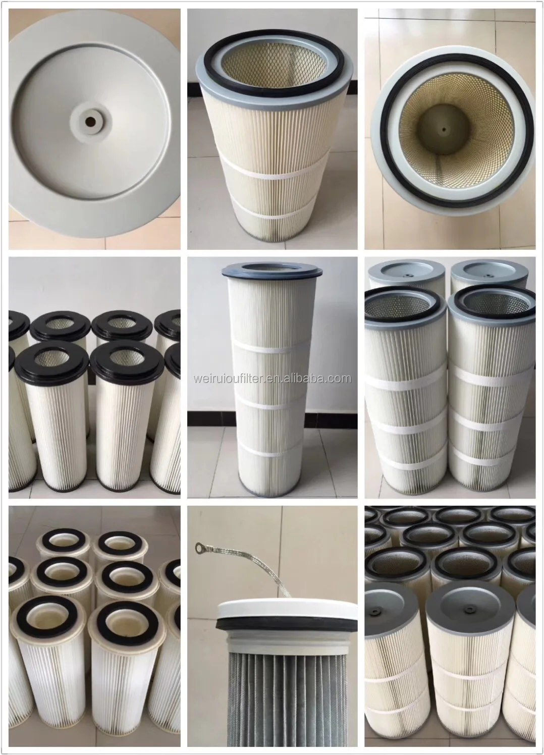 Powder Coating Booth Cylinder Air Dust Filter Cartridge