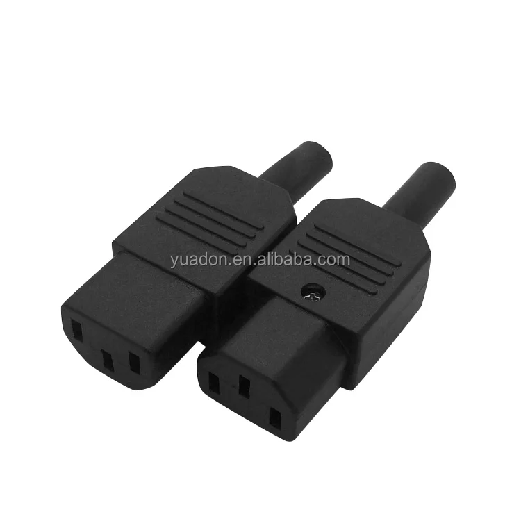 Rohs Compliant 60320 Iec 320 C13 C14 Female Male Rewireable Plug Adapter Connector - Buy Iec 320 ...