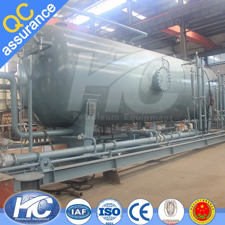 Asme Three Phase Horizontal Separator / Oil Gas Production Separator ...