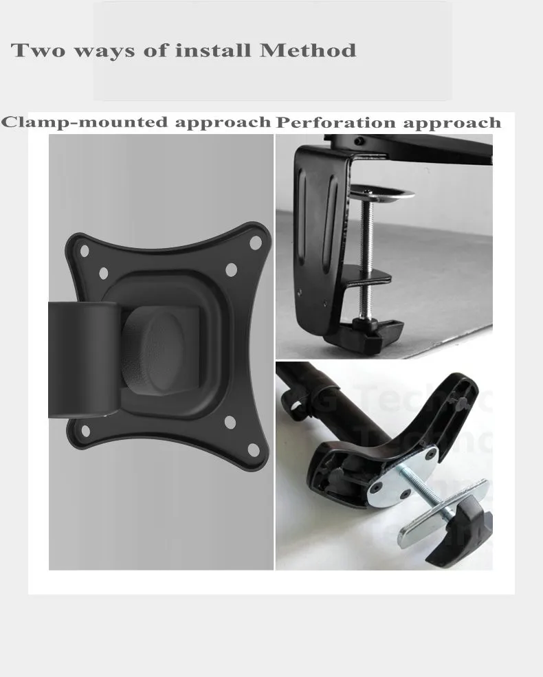 New Tv Desk Mount Bracket For 10"-27" Lcd Led Monitor Mount - Buy ...