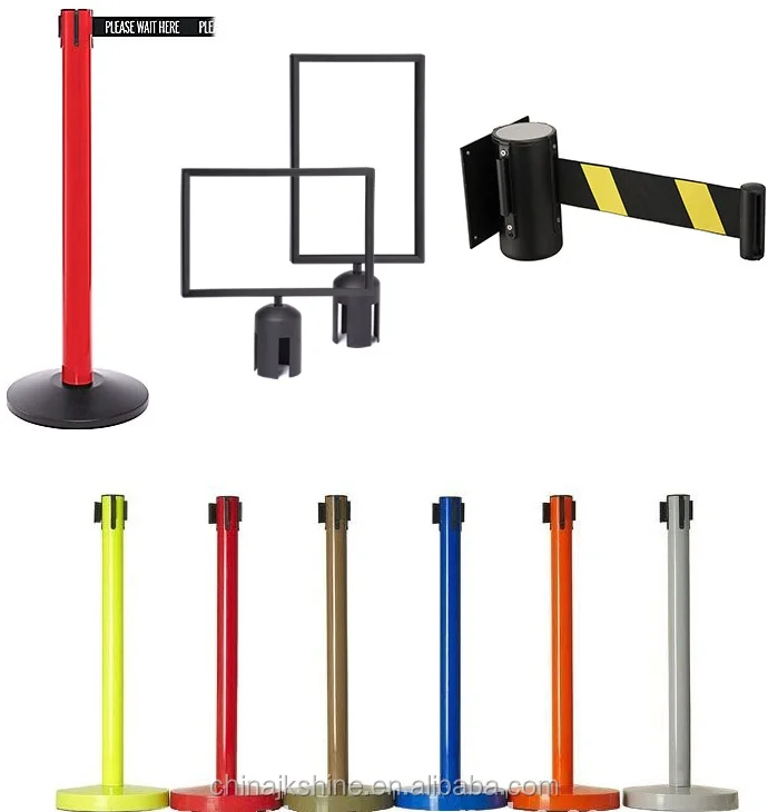 Arena Used Retractable Railing Stanchion Queue Barricade Stands Crowd ...